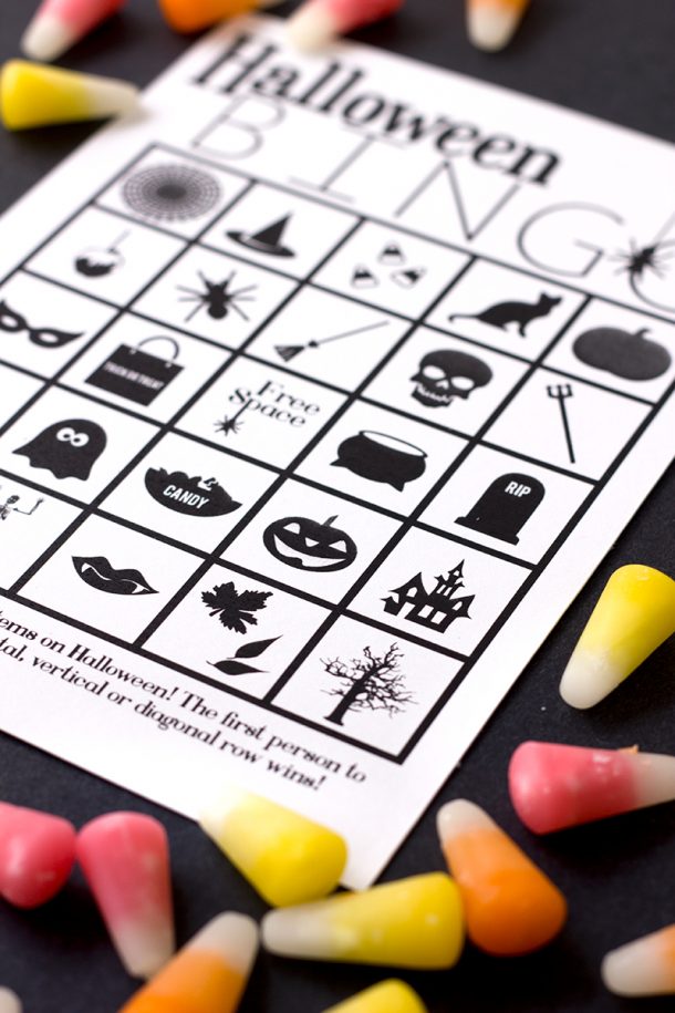 Free Printable Halloween Bingo